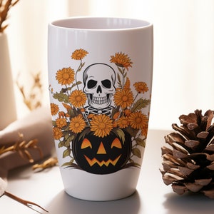 Watercolor Fall Skeleton Clipart, Fall Sublimation Png, Fall Skull Png ...