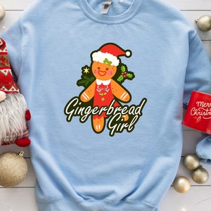 Gingerbread Girl Svg, Girls Christmas Svg, Kids Christmas Svg, Trendy ...