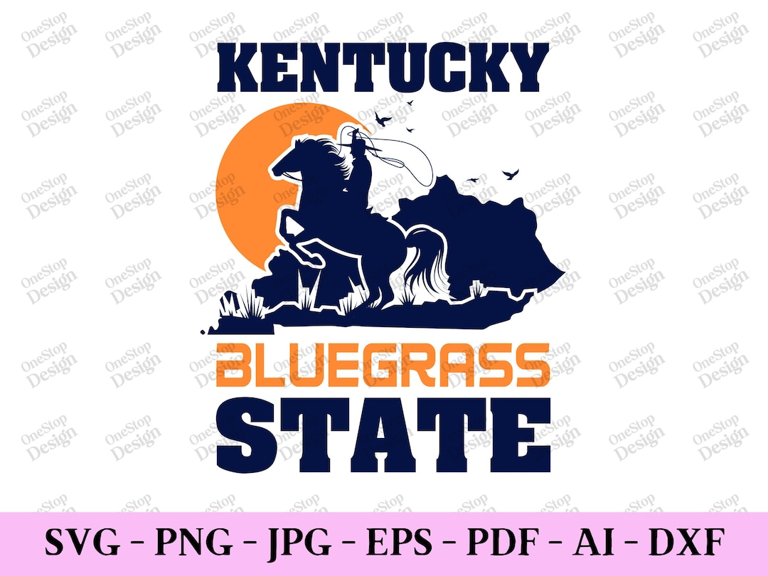 Kentucky Bluegrass State Svg, Home Sweet Home, American State Svg, Home ...