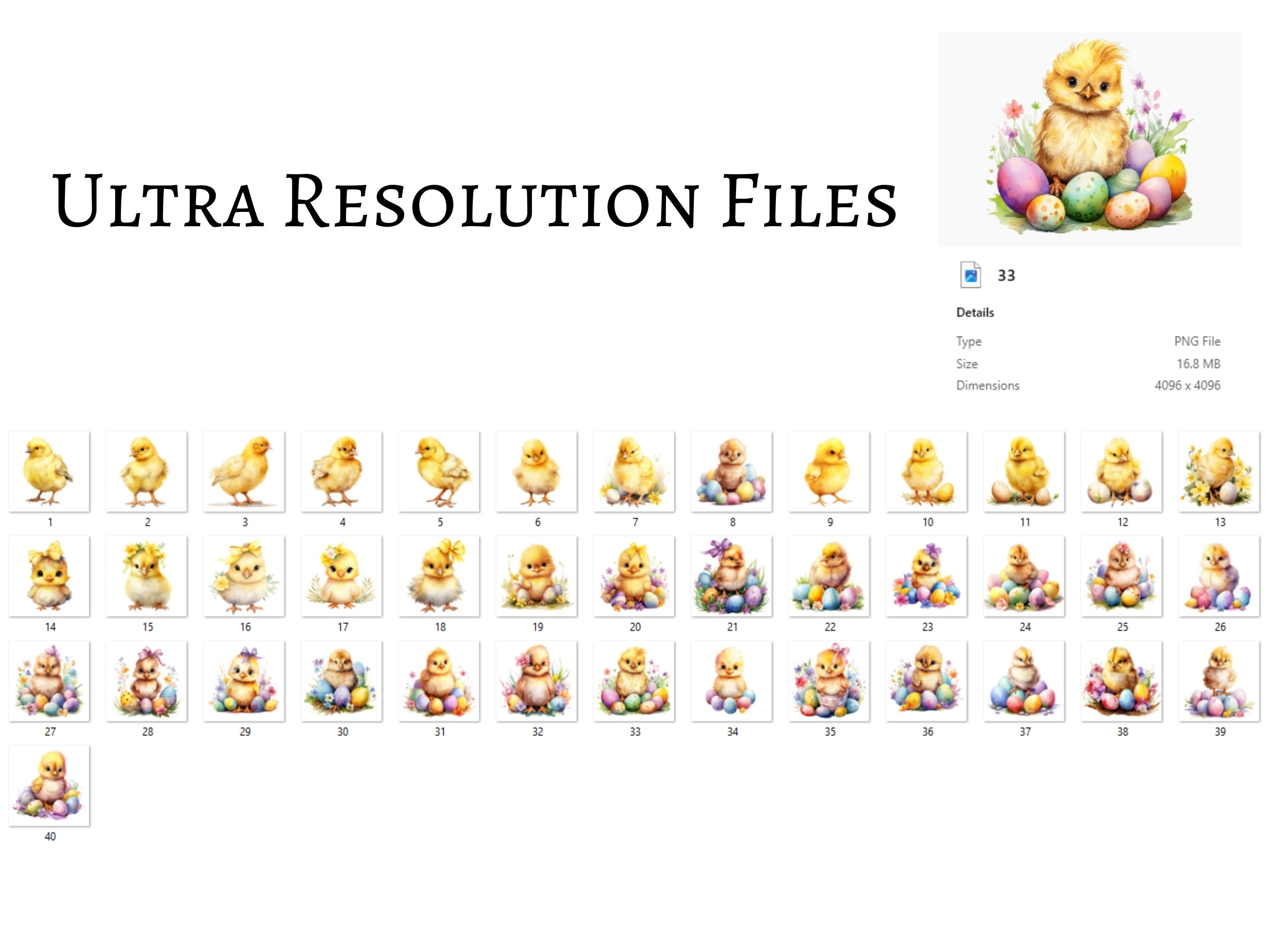 Watercolor Easter Chick Clipart, Baby Chick Png, Spring Clipart, Easter ...