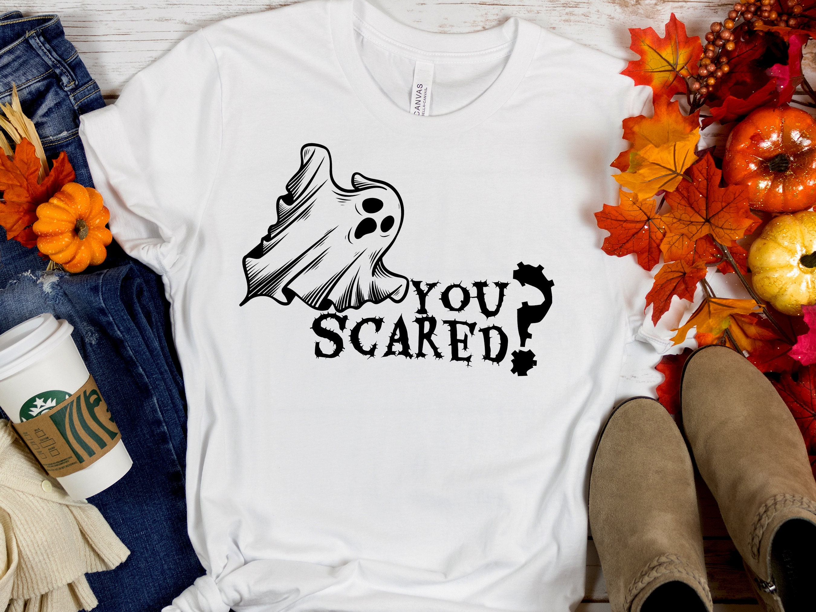 You Scared Svg Halloween Ghost Svg Halloween Shirt Svg - Etsy