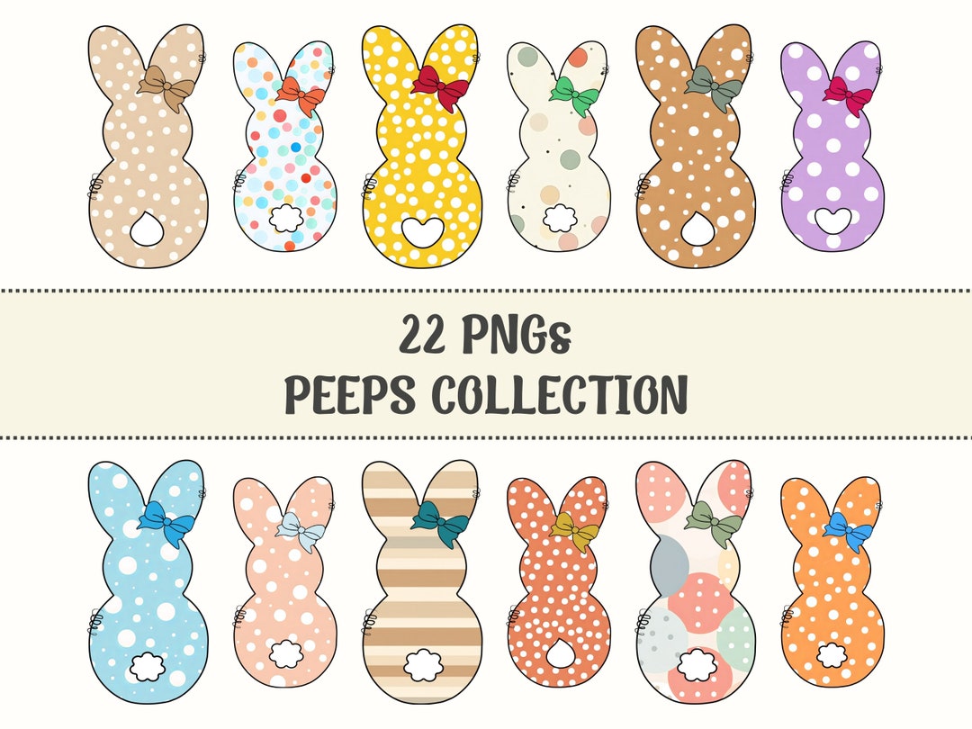 Peeps Easter Png, Easter Bunny Png, Happy Easter Day Png, Cute Rabbit ...