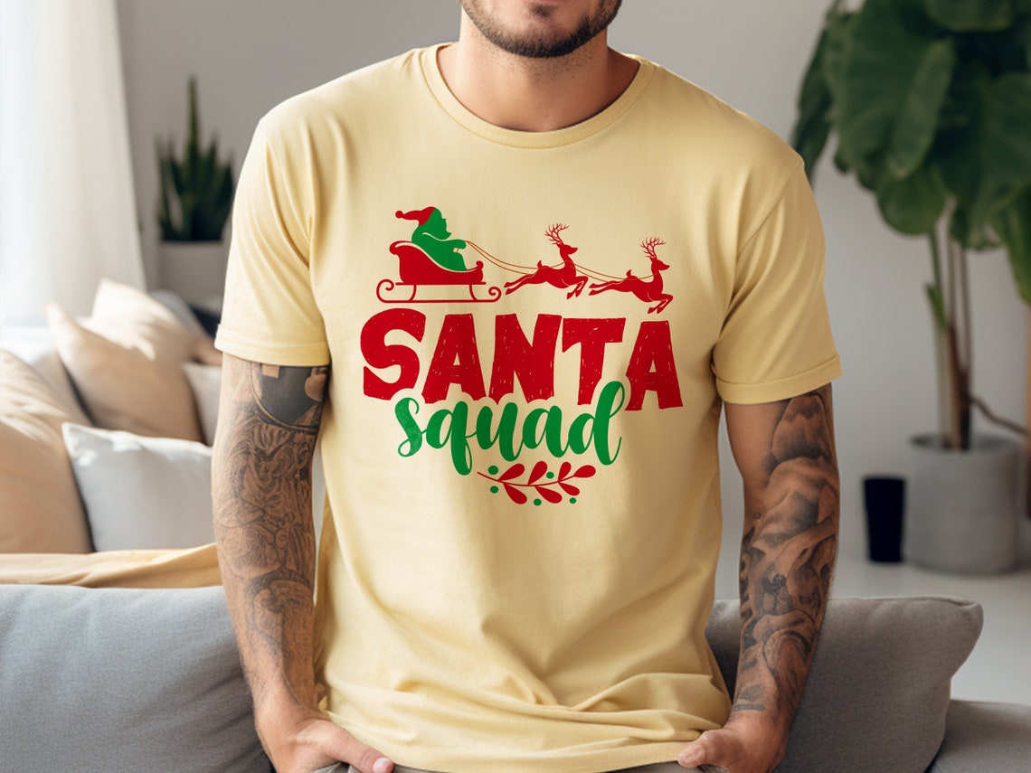 Santa Squad Svg, Christmas Shirt Svg, Merry Christmas Png, Kids ...