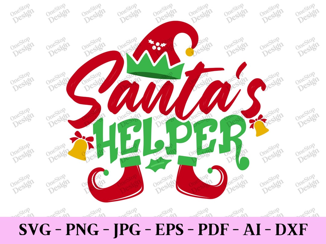 Santa’s Helper Svg, Kids Christmas Svg, Cute Christmas Svg, Boys ...
