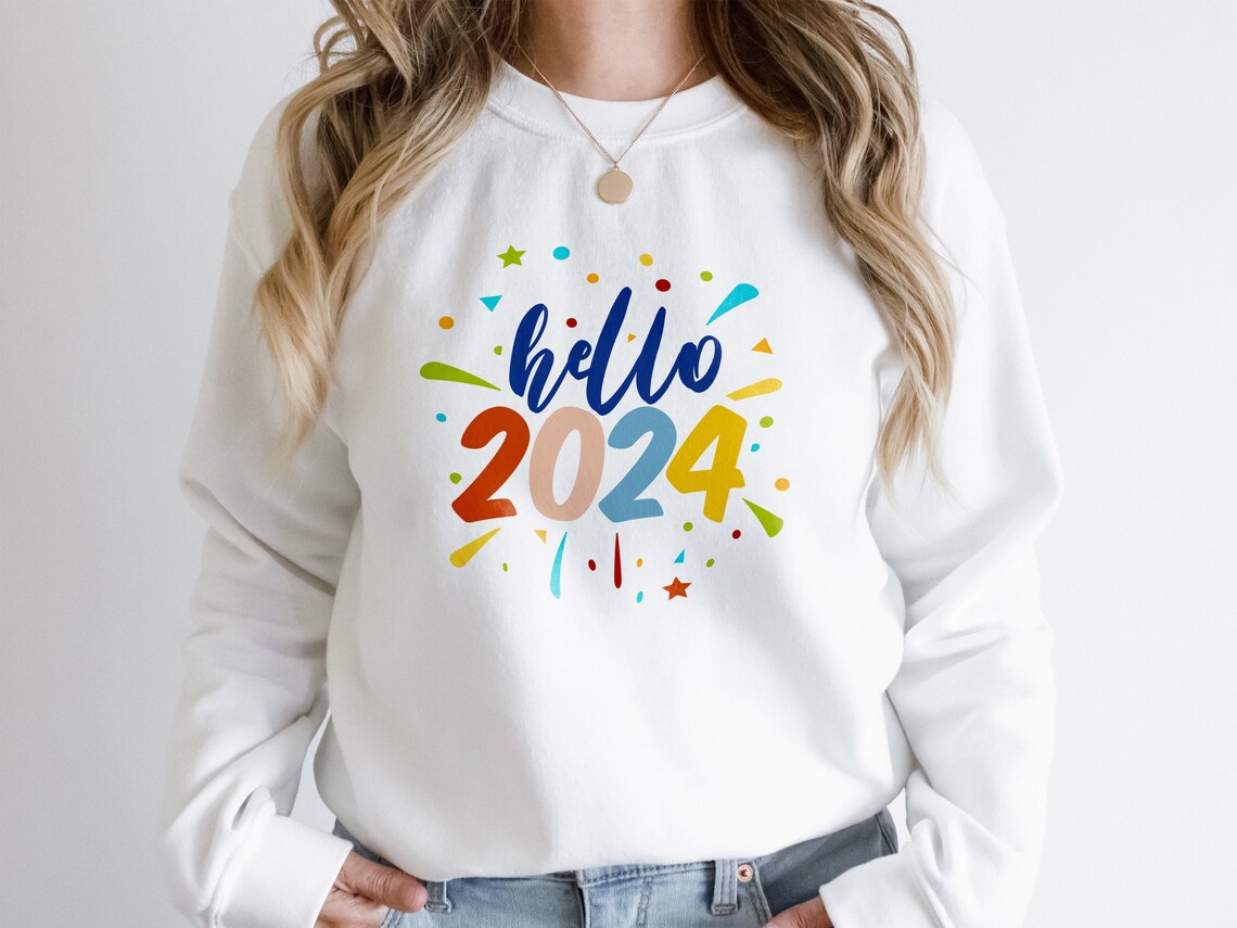 Hello 2024 Svg New Year 2024 Svg New Year Shirt Svg Welcome - Etsy