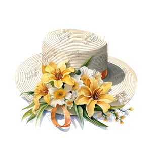 Watercolor Easter Hat Clipart, Easter Sublimation, Western Hat Png ...