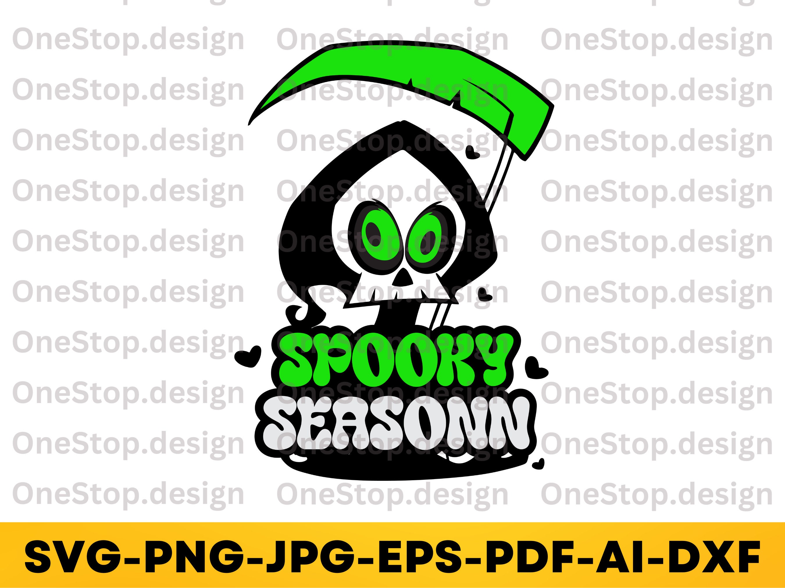 Spooky Season Svg Halloween Shirt Svg Spooky Vibes Svg Cute - Etsy