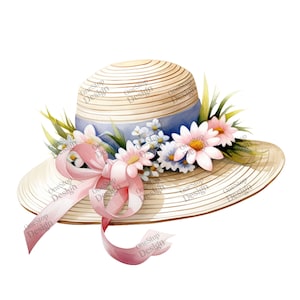 Watercolor Easter Hat Clipart, Easter Sublimation, Western Hat Png ...