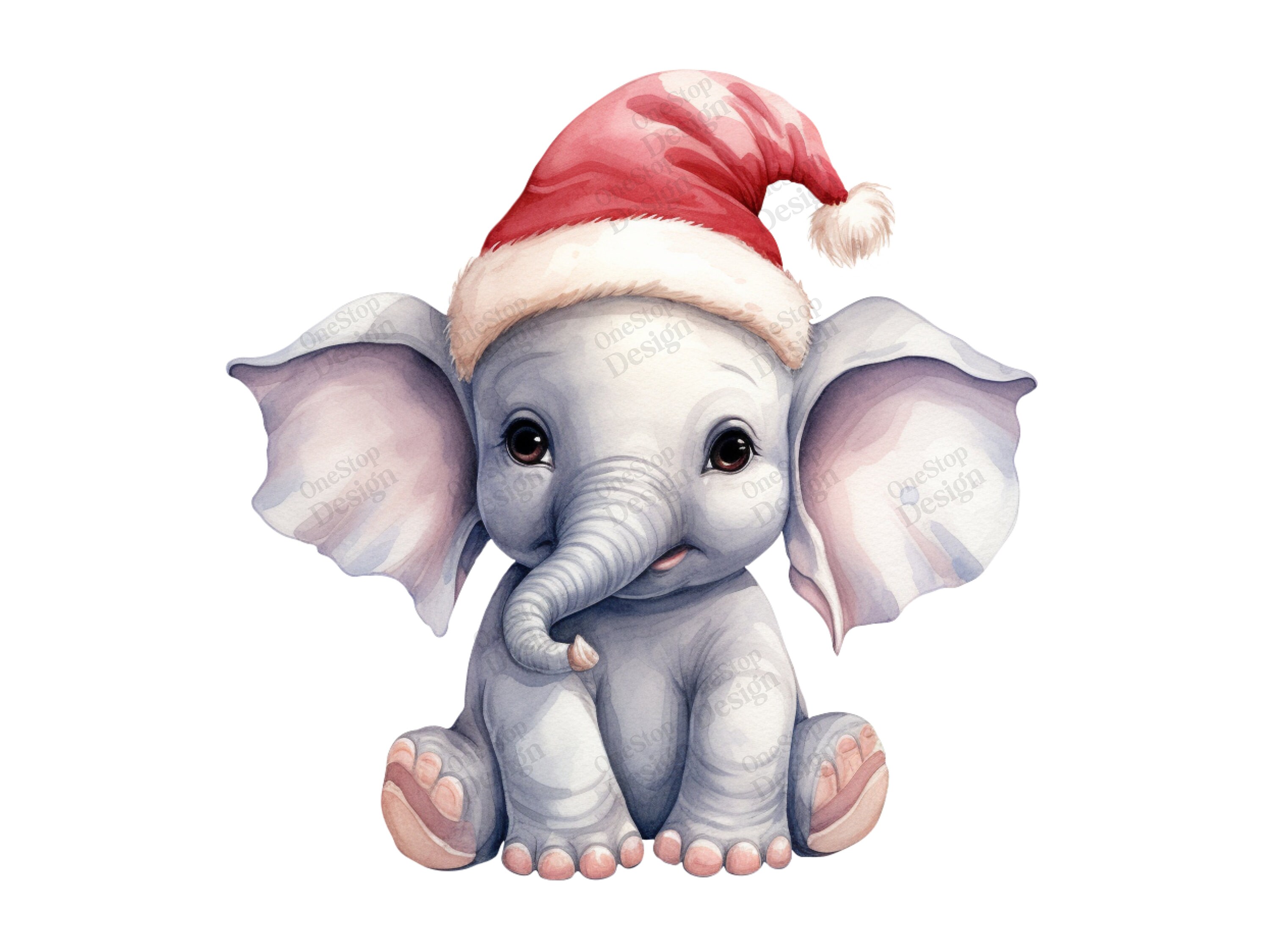 Watercolor Christmas Animals Clipart Xmas Animals Png Animal - Etsy