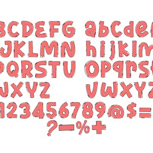 Easter Doodle Font Bundle, Alphabet Doolde Png, Doodle Numbers Png ...