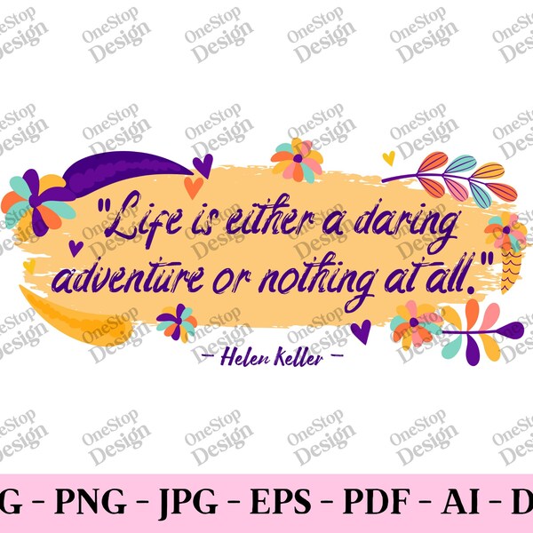Helen Keller Quote - Etsy