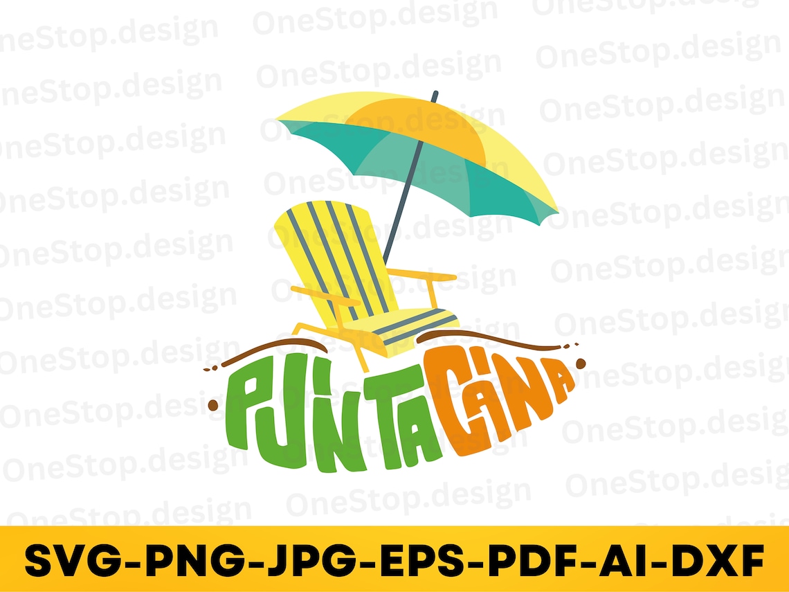 Punta Cana Svg Digital Download Tropical Vacation Svg - Etsy