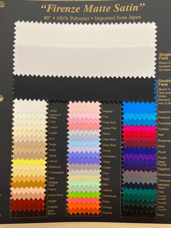 Matte Satin-satin Fabric-matte Satin-satin Fabric-polyester | Etsy