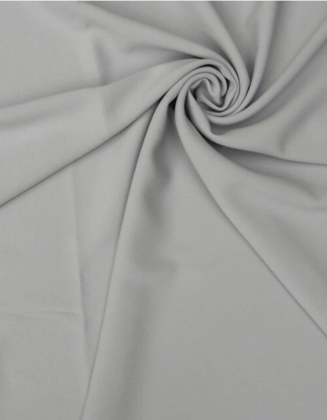 Light Grey Crepe Fabric-crepe Fabric-poly Crepe-bridal Fabric-apparel ...