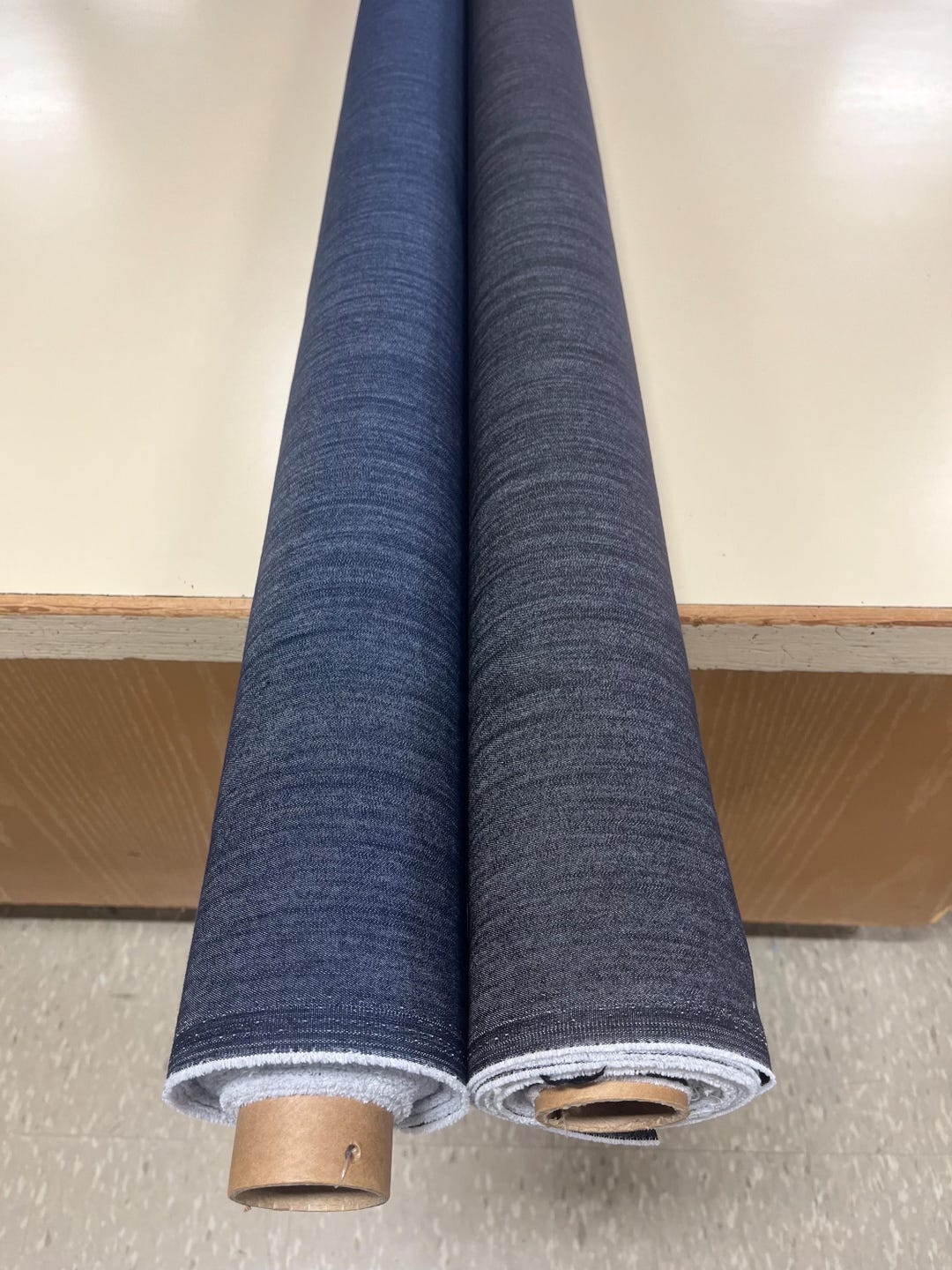 Stretch Denim Fabric: 7oz Lightweight Blue/black, 58" Wide - Etsy