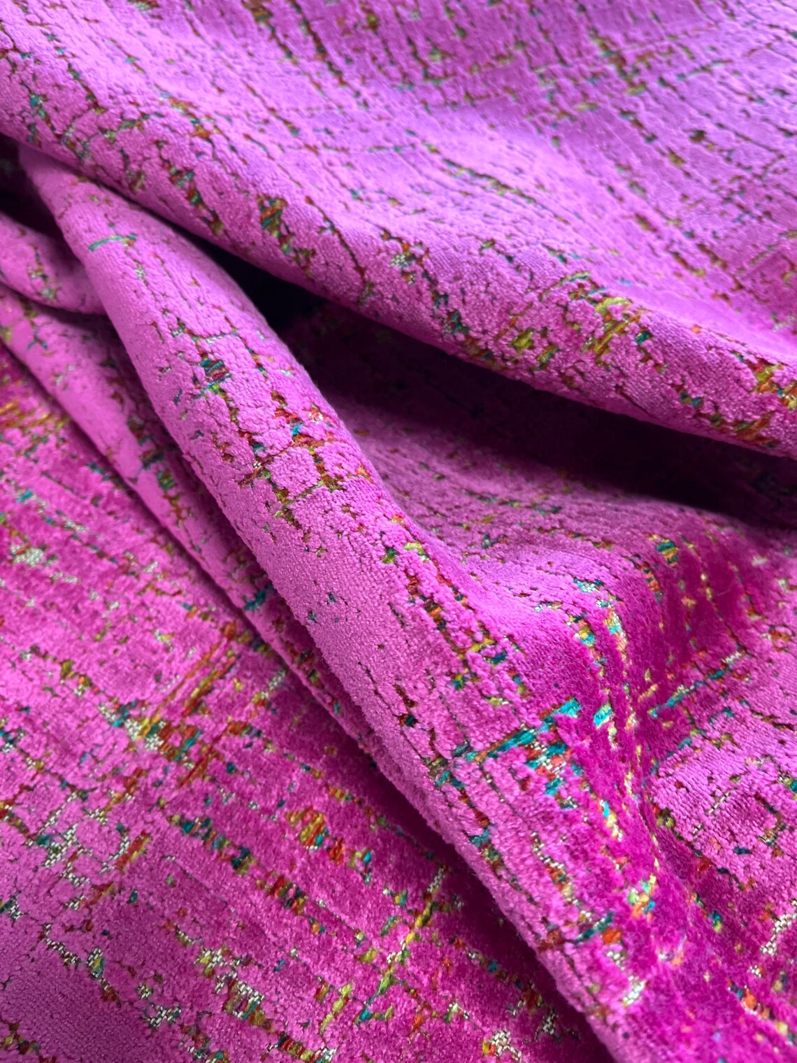 Montenegro Velvet-fuchsia Velvet-fuchsia Upholstery-upholstery - Etsy