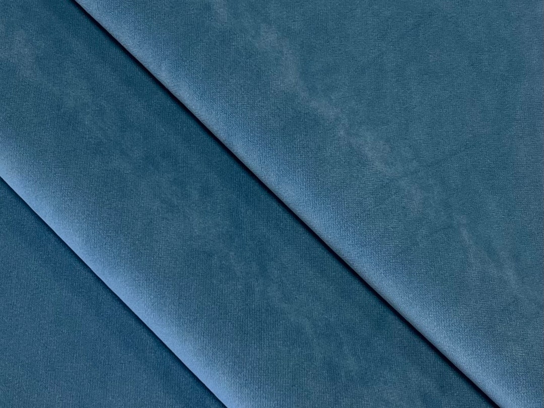 Velvet Upholstery Fabric-bella Blue Velvet Fabric-upholstery Fabric ...