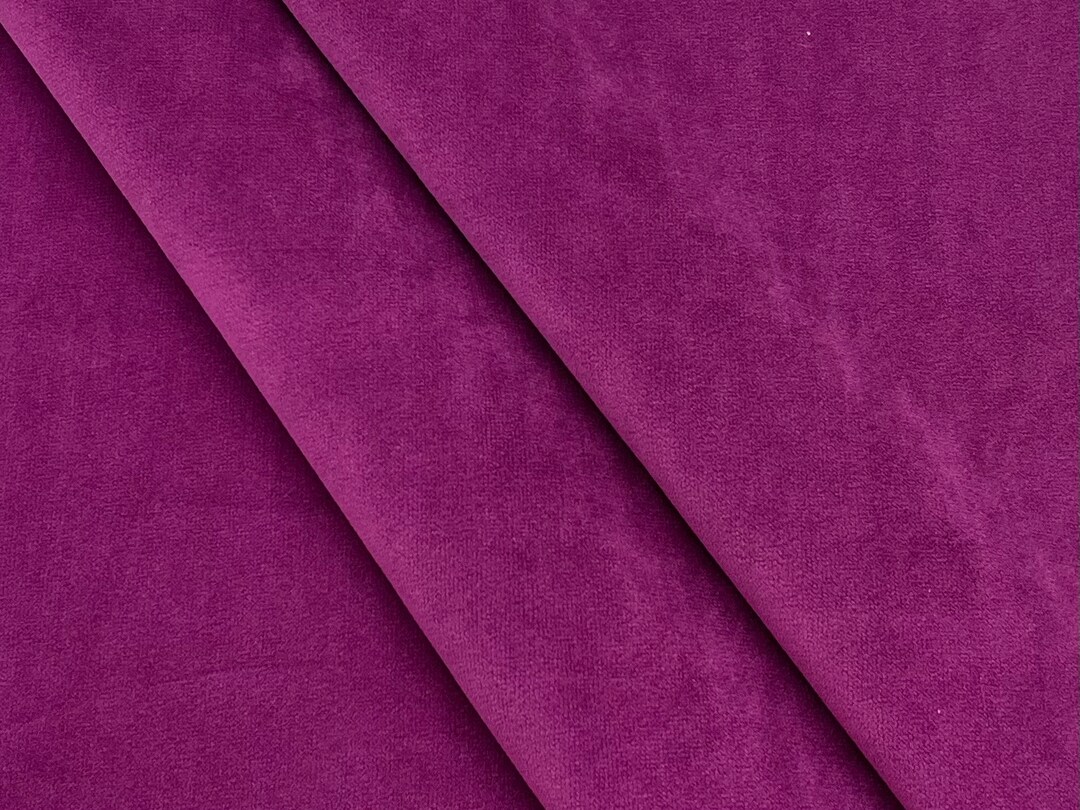 Velvet Upholstery Fabric-fuchsia Velvet Fabric-upholstery Fabric-home ...