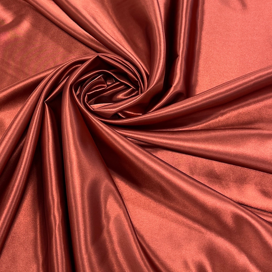 Rust Satin Charmeuse-rust Satin Fabric-satin Charmeuse-satin - Etsy