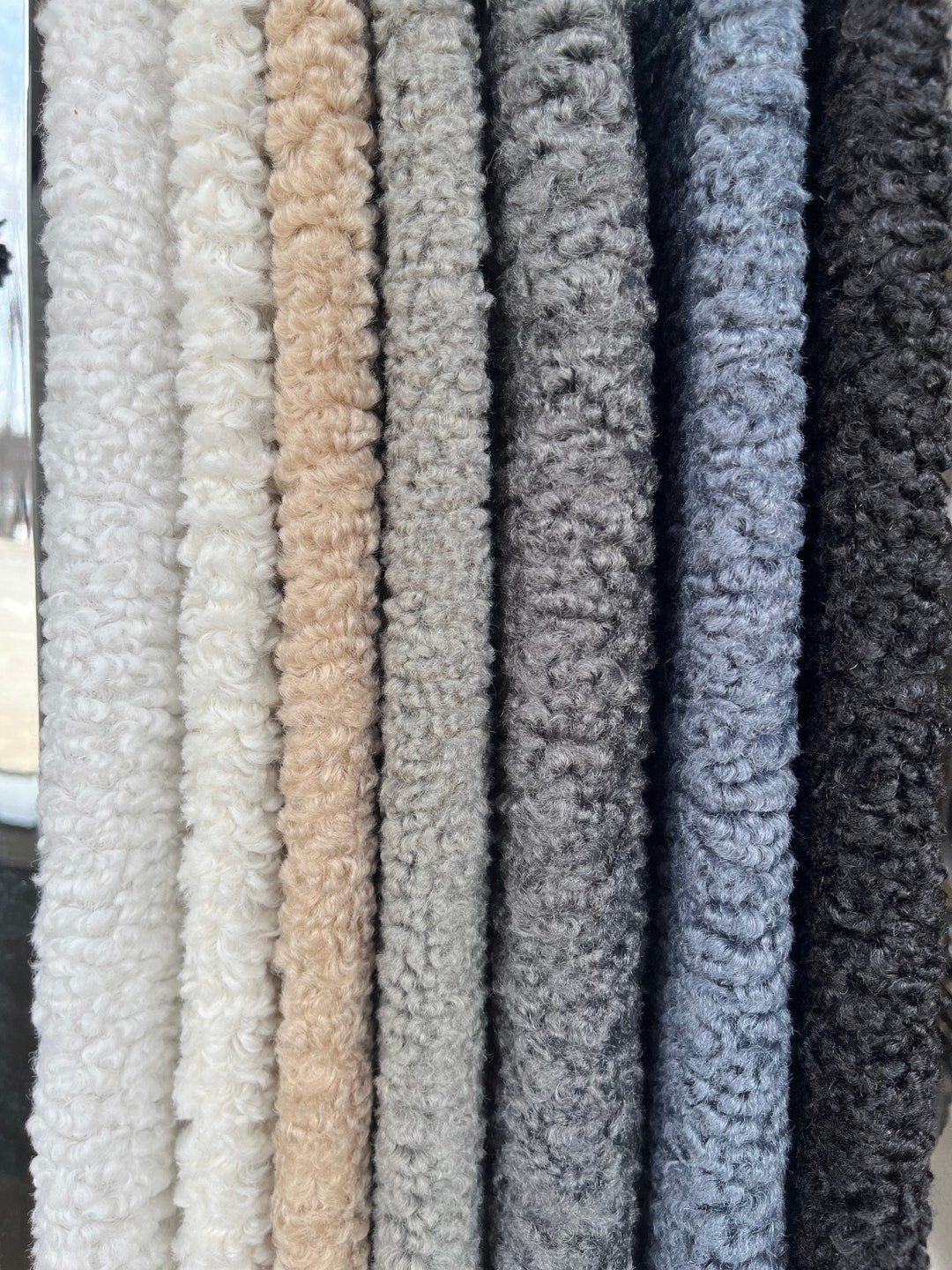 White Natural Gray Black Boucle-boucle Fabric Upholstery Fabric ...