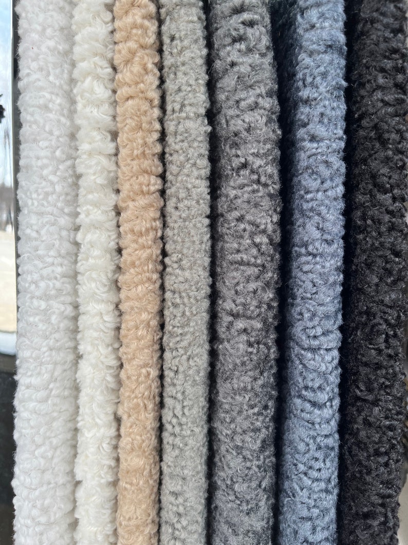 White Natural Gray Black Boucle-boucle Fabric Upholstery Fabric ...