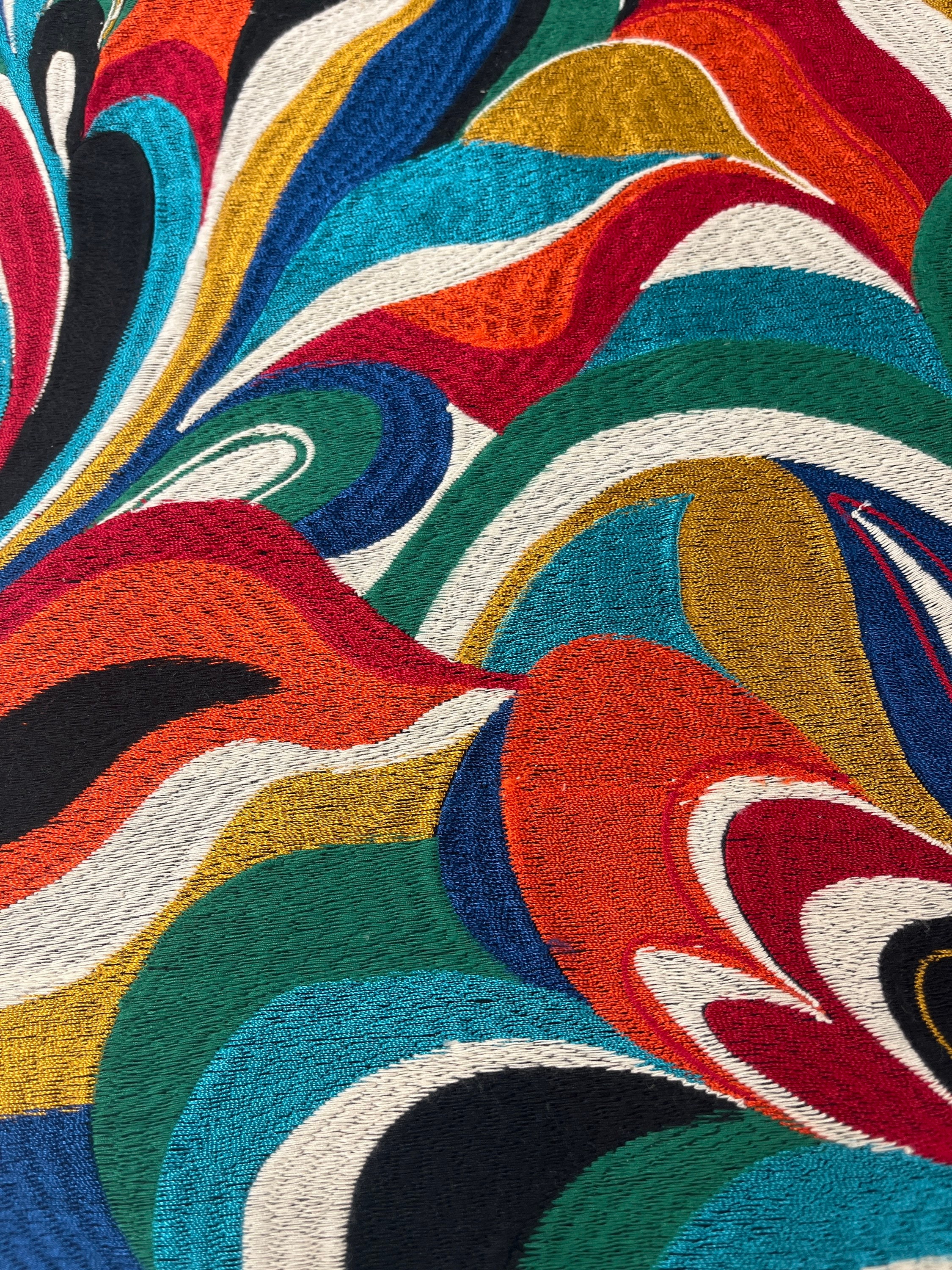 Embroidered Prints-embroidered Fabric-upholstery - Etsy