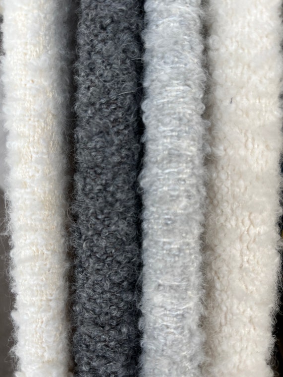 Cream Gray Ivory Boucle-boucle Fabric-upholstery - Etsy