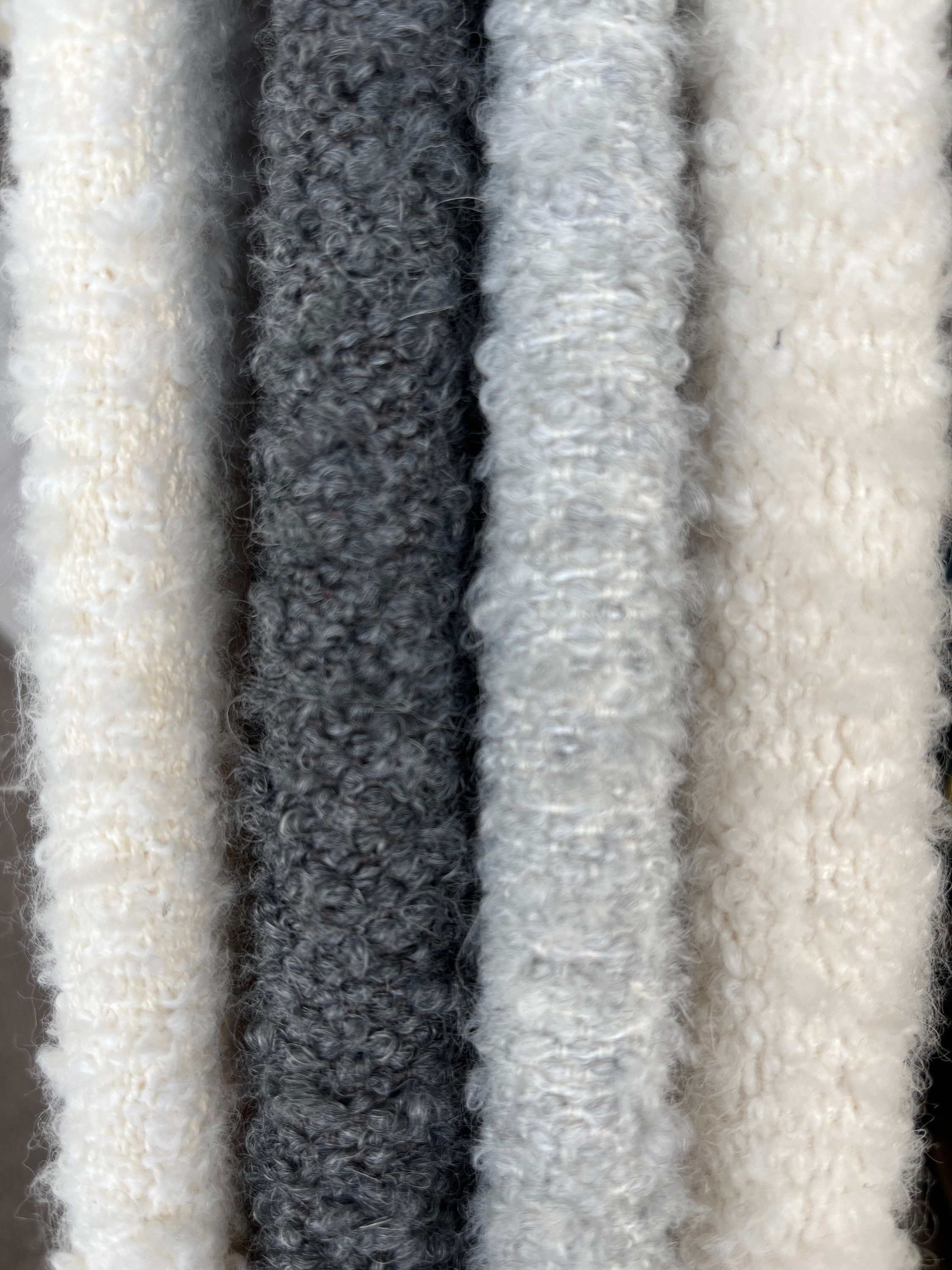 Cream Gray Ivory Boucle-boucle Fabric-upholstery - Etsy