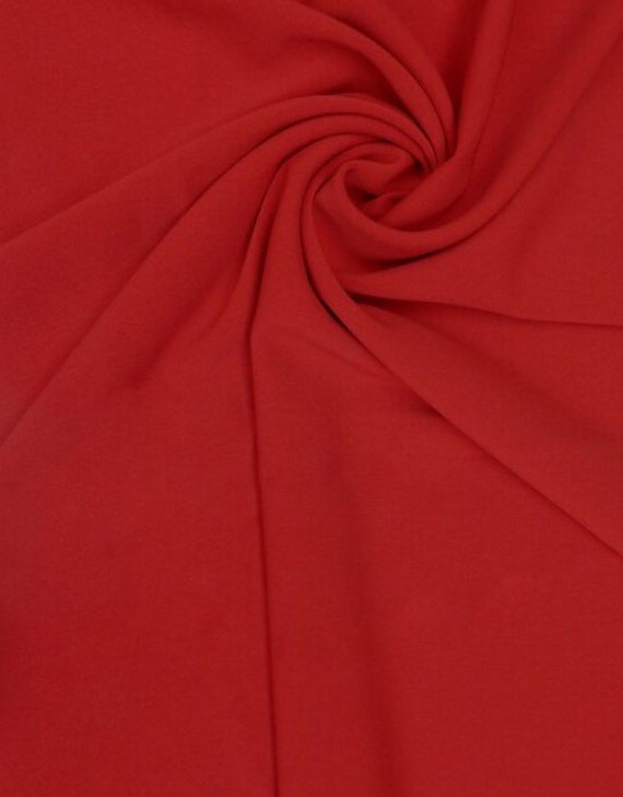 Venetian Red Crepe Fabric-crepe Fabric-venetian Red - Etsy