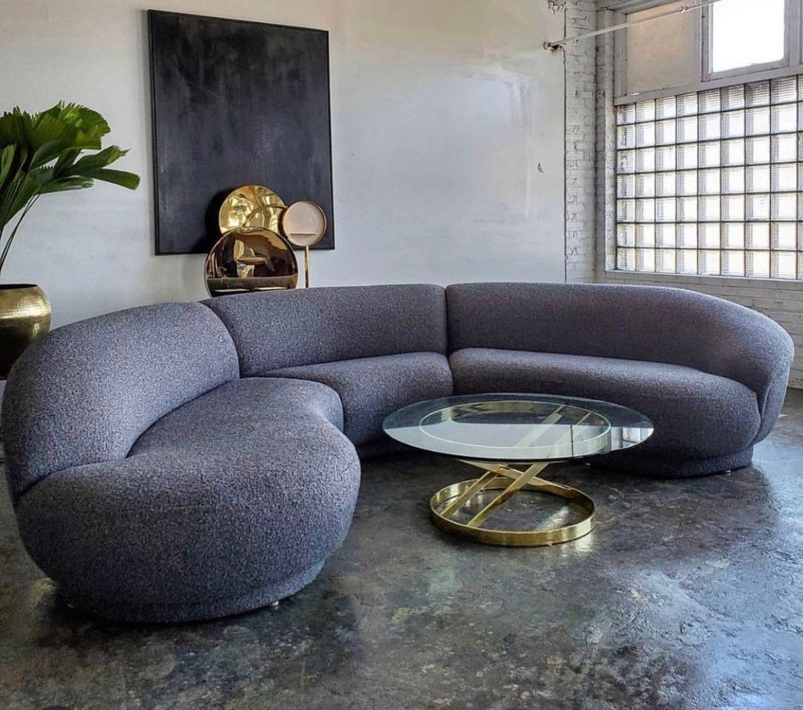 Charcoal Boucle-grey Boucle-boucle Fabric-boucle-upholstery - Etsy