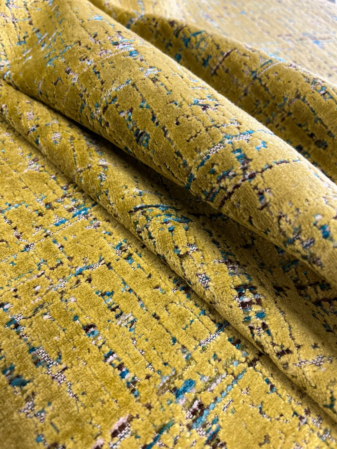 Montenegro Velvet-yellow Velvet-gold Upholstery-upholstery Fabric ...
