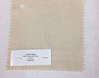 7 Oz Natural Cotton Duck Canvas Fabric 60 Wide 100% Cotton - Etsy