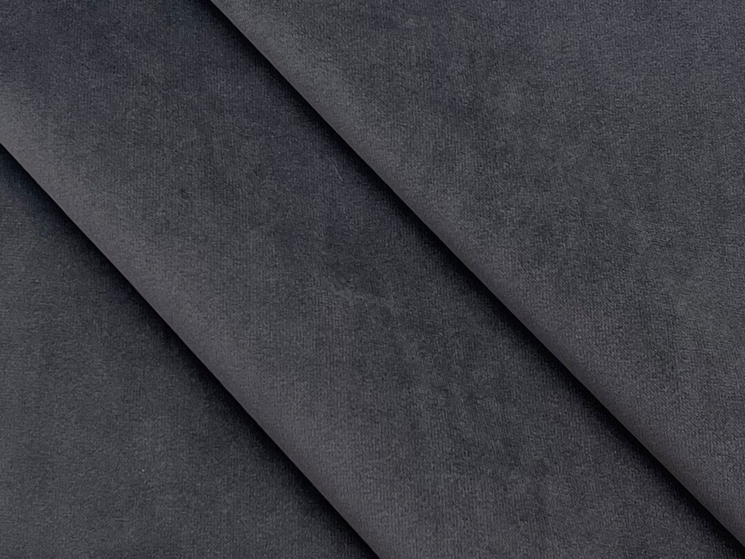 Velvet Upholstery Fabric-charcoal Velvet Fabric-upholstery Fabric-home ...