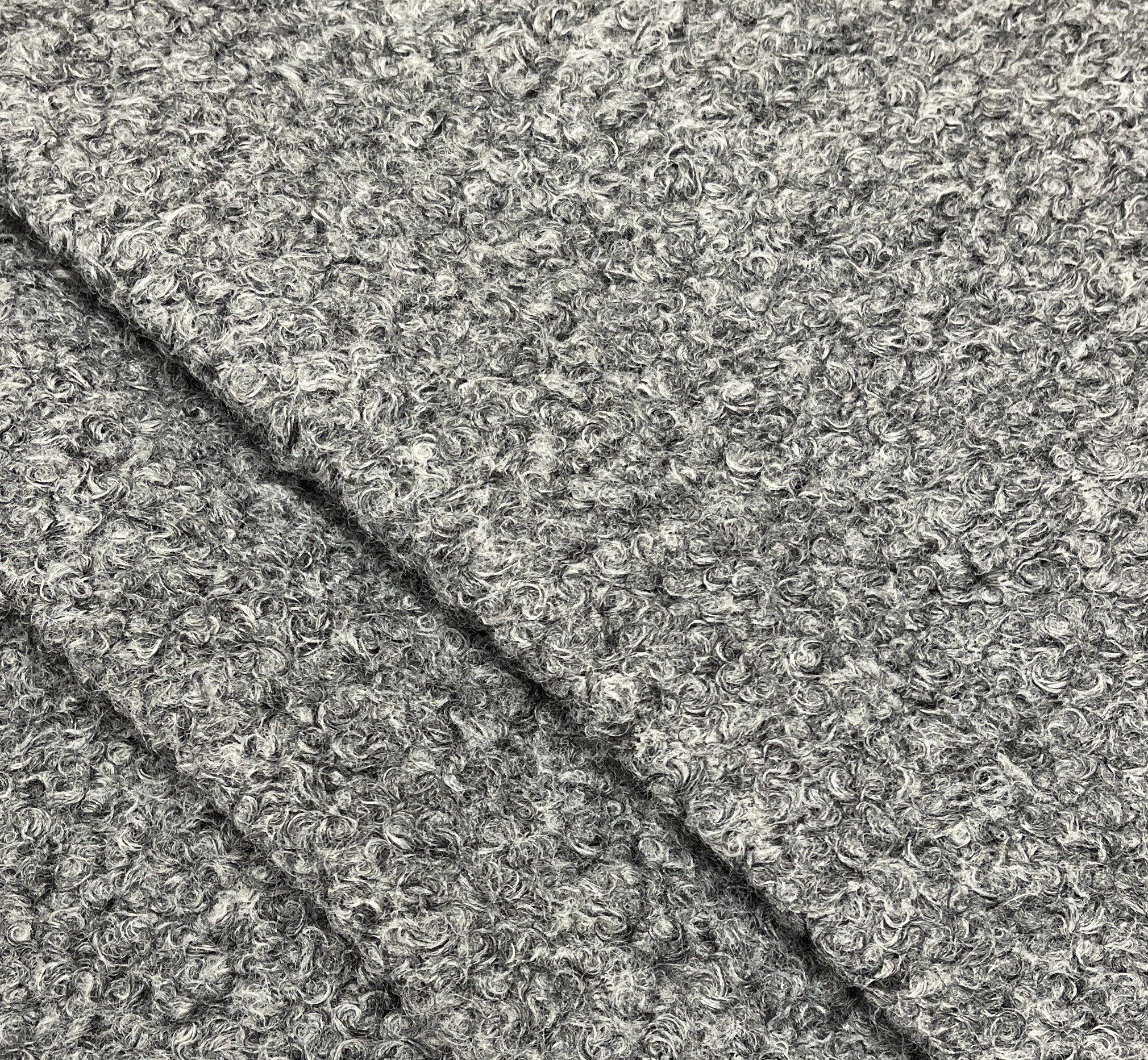 Charcoal Boucle-grey Boucle-boucle Fabric-boucle-upholstery - Etsy