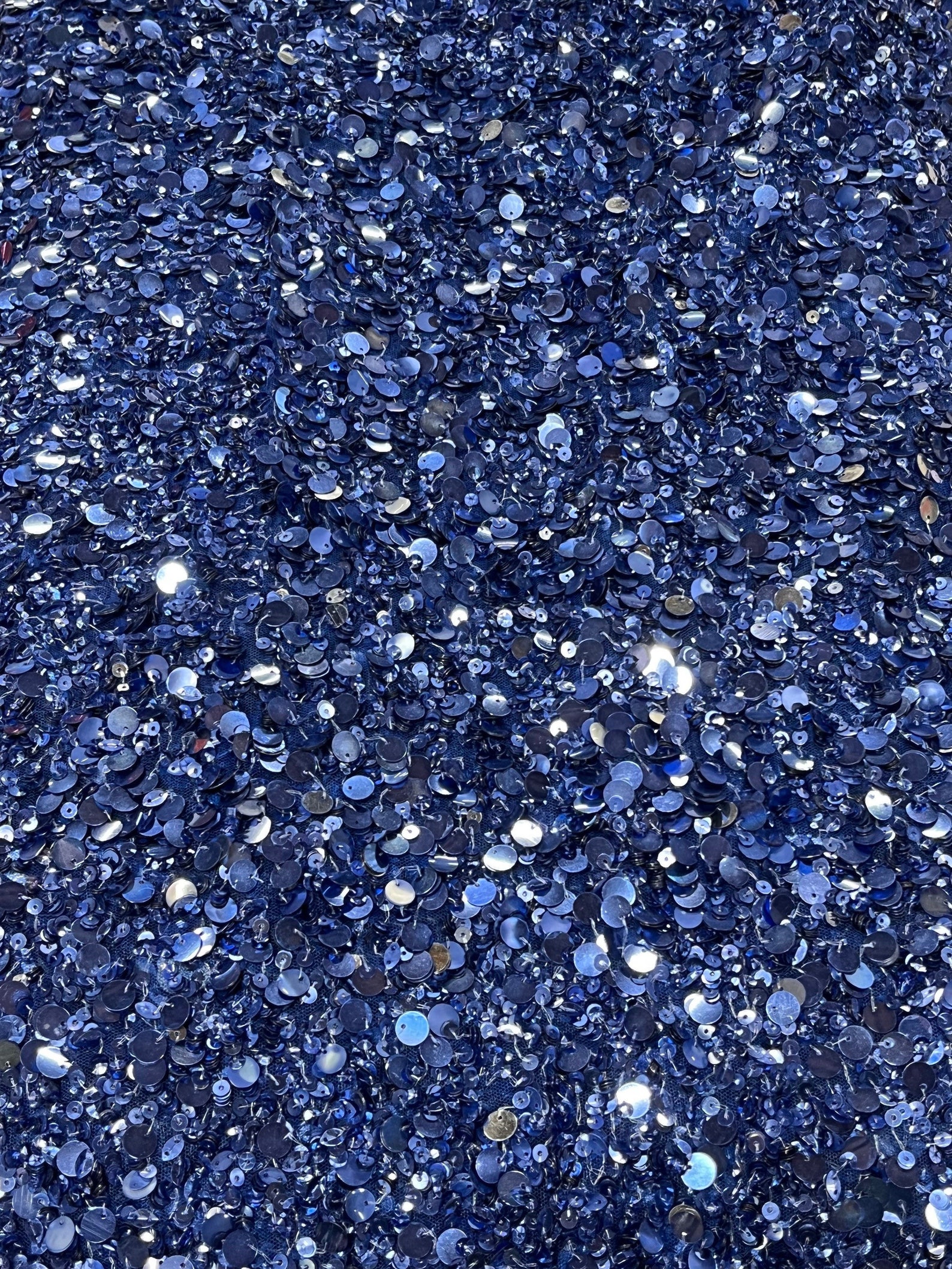 Blue Beaded Fabric-blue Sequins Fabric-beaded Fabric-sequins - Etsy
