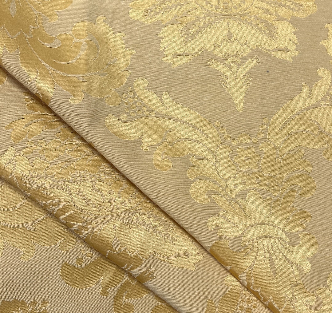 Dana Damascus-gold Damascus-gold Upholstery-gold Damask-damascus ...