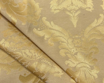 Gold Damask Fabric | Etsy