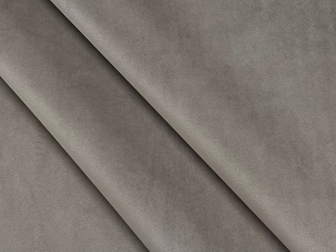 Velvet Upholstery Fabric-taupe Velvet Fabric-upholstery Fabric-home ...