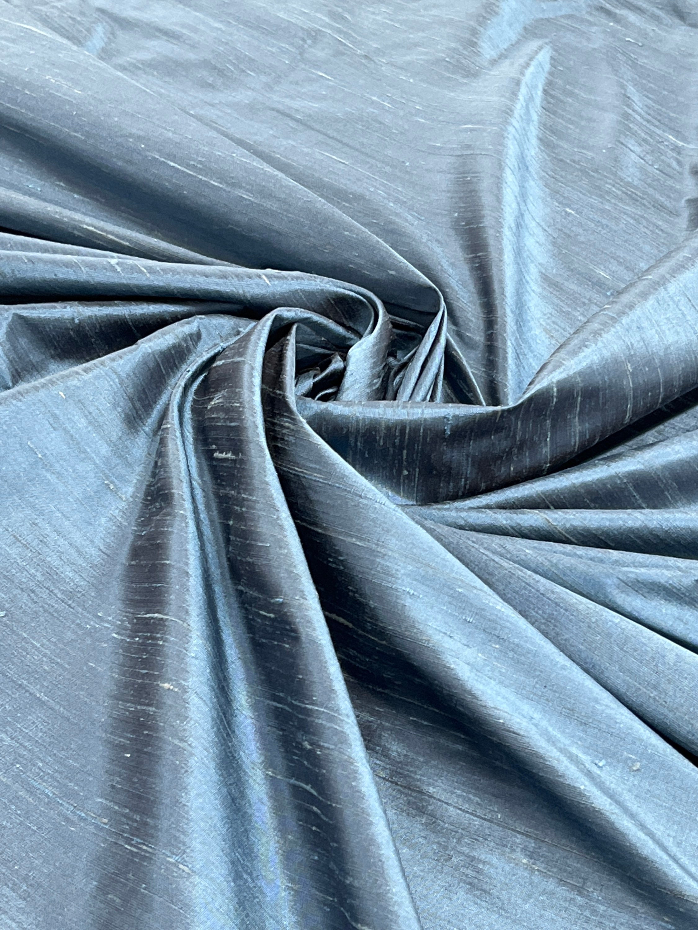 Blue Silk Dupioni-silk Dupioni-dupioni Fabric-silk Fabric-silk-bridal ...
