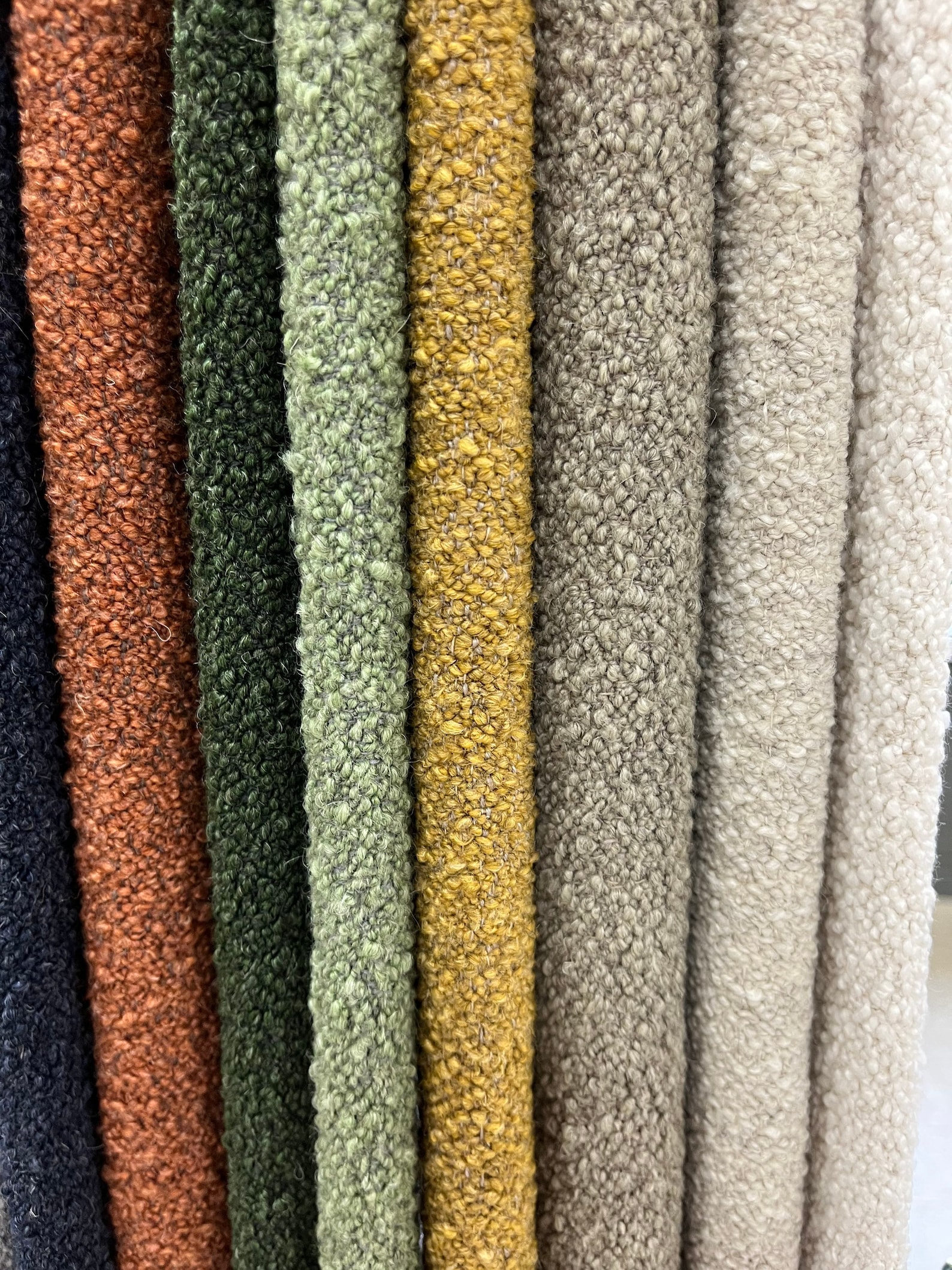 Sienna Boucle-orange Boucle-boucle Fabric-boucle-upholstery - Etsy