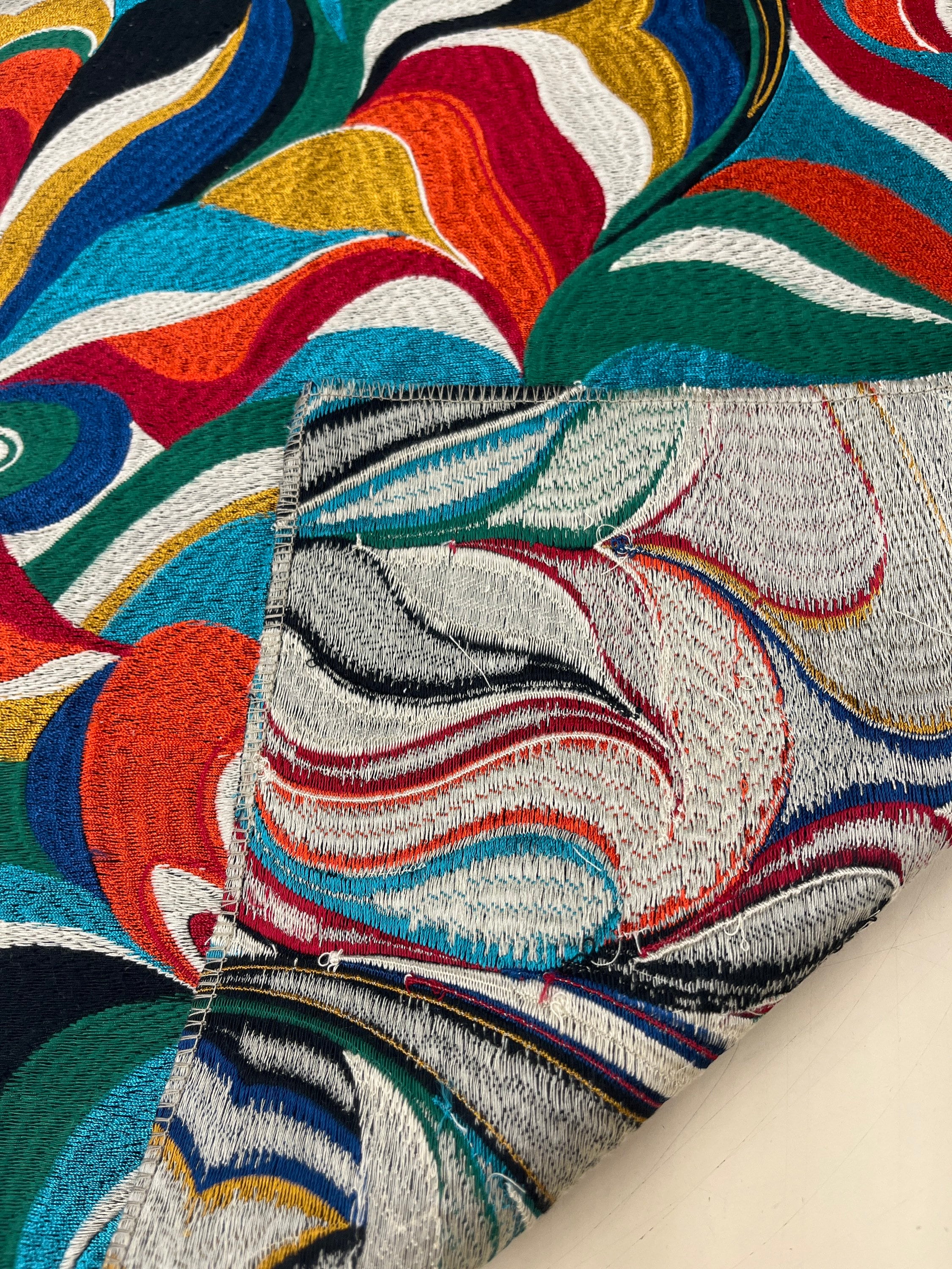 Embroidered Prints-embroidered Fabric-upholstery - Etsy