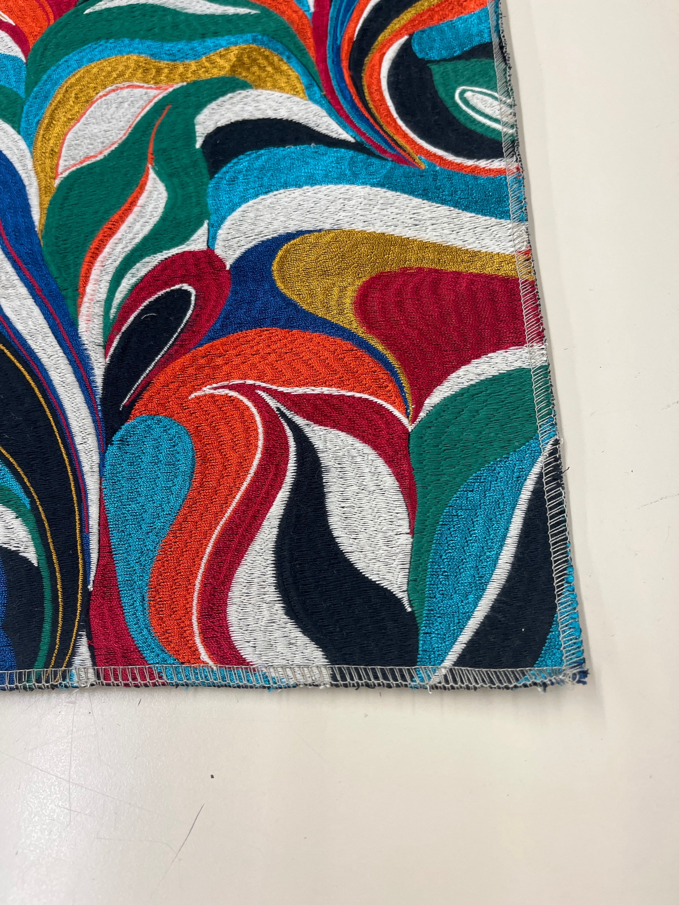 Embroidered Prints-embroidered Fabric-upholstery - Etsy