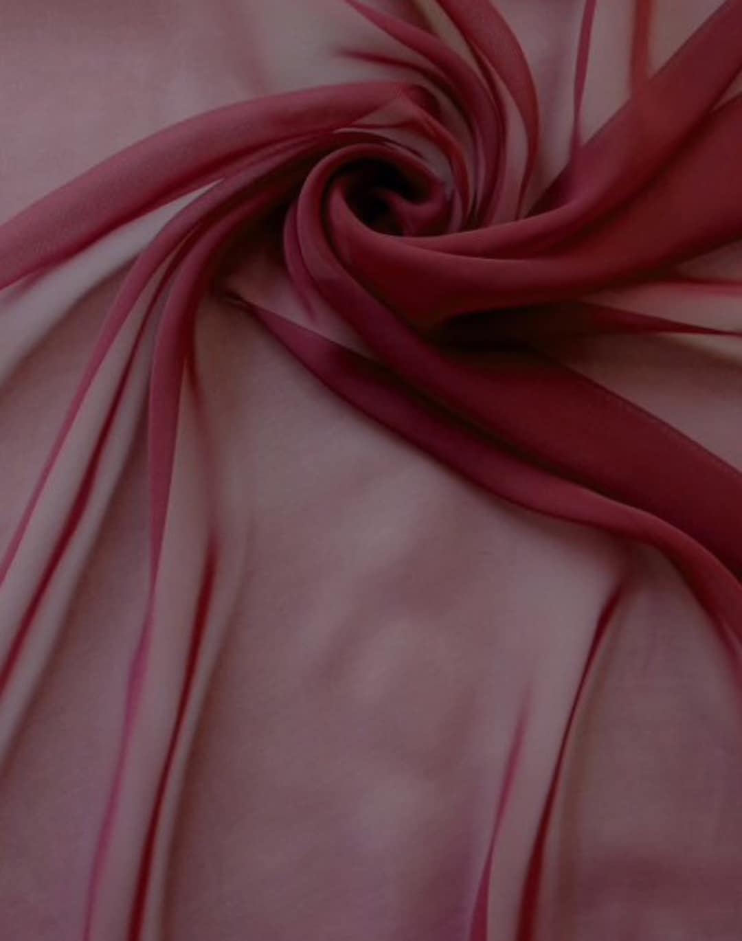 Wine Poly Chiffon Fabric-wine Poly Chiffon-45 Polyester Chiffon-poly ...