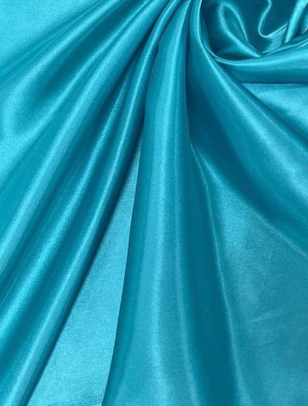 Turquoise Satin Charmeuse-turquoise Satin Fabric-satin Charmeuse-satin ...