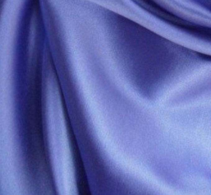 Periwinkle Stretch Charmeuse-periwinkle Fabric-stretch - Etsy