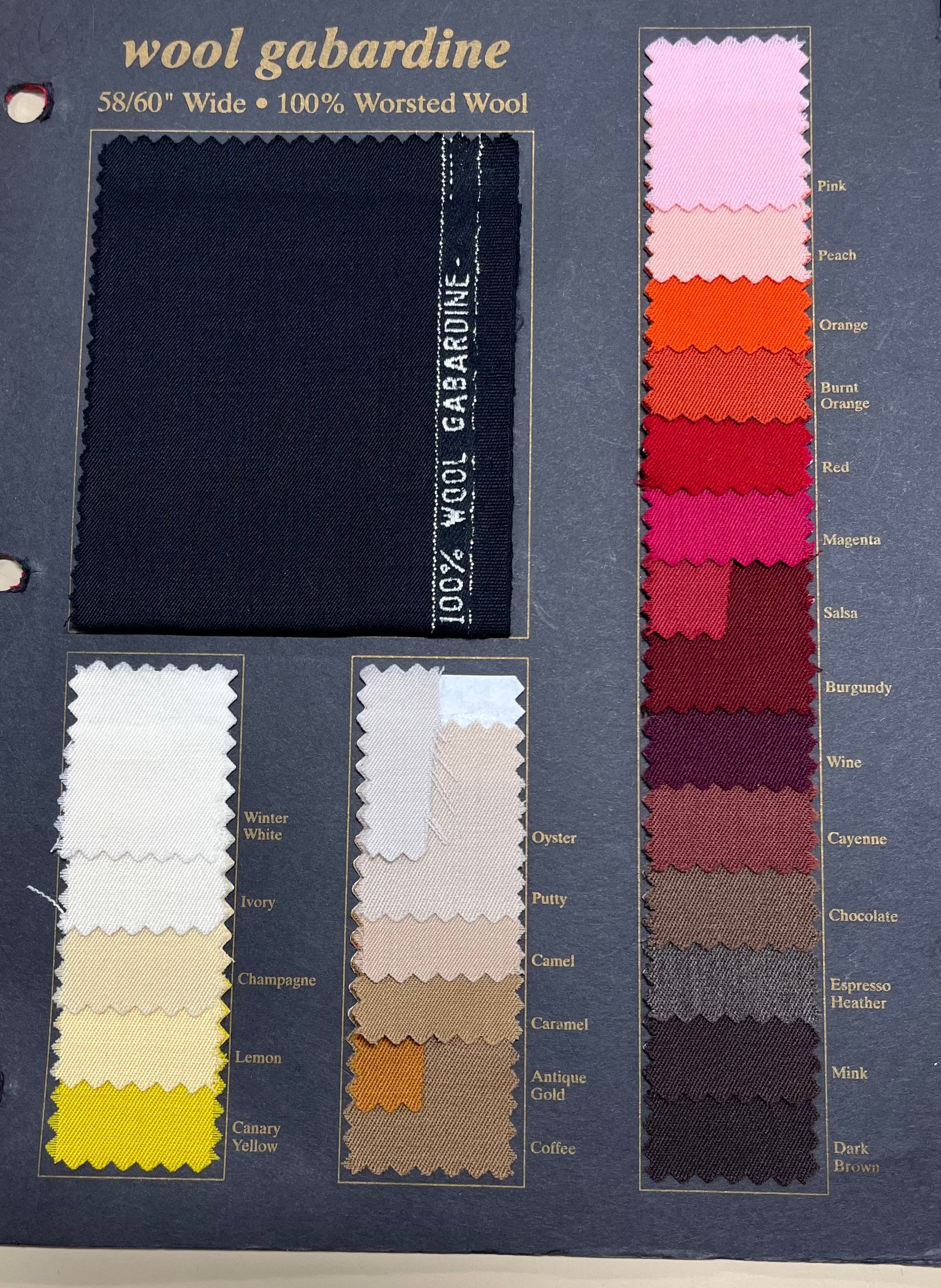 Wool Gabardine Fabric gabardine Fabric-gabardine Wool-wool - Etsy