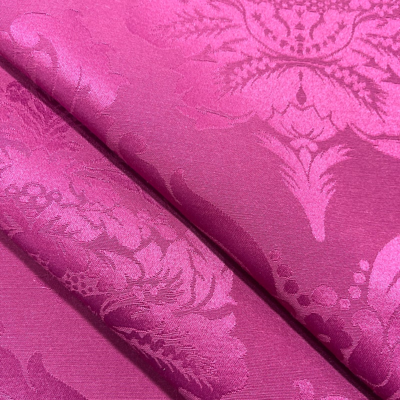 Pink Damask Fabric - Etsy
