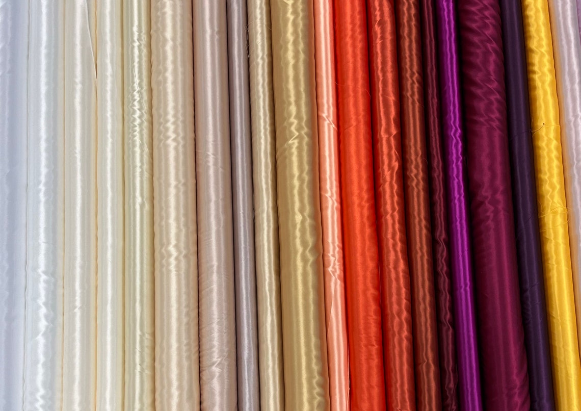 Rust Satin Charmeuse-rust Satin Fabric-satin Charmeuse-satin - Etsy