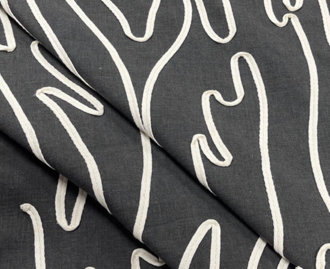 Embroidered Fabric embroidered Fabric-upholstery - Etsy