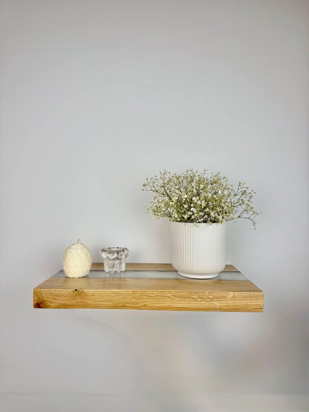 Floating Shelf With Epoxy Resin | Poplar Wood & Hidden Bracket Design ...